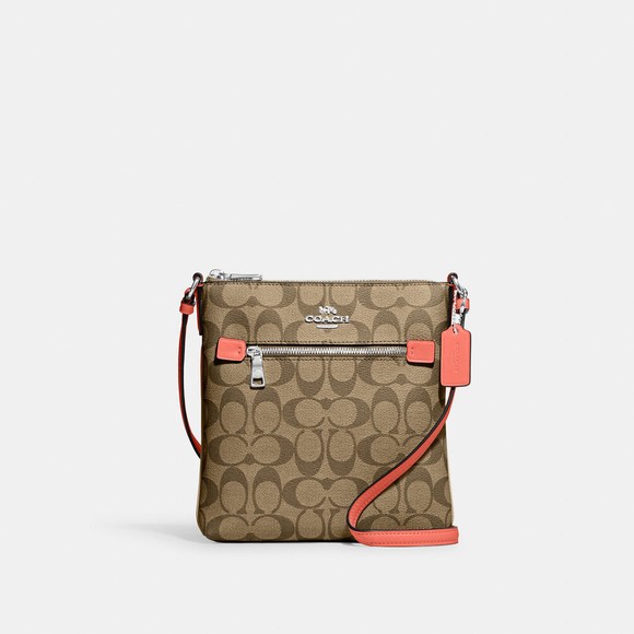 Coach | Bags | Nwt Coach Outlet Mini Rowan File Bag In Signature Canvas ...